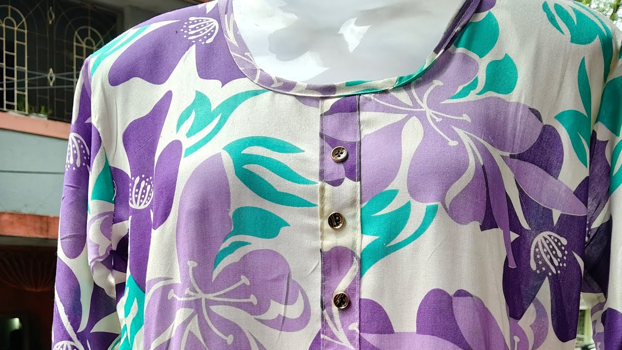 Scallop neck with aari work hand stitching video 📸 🌋Free gift for ...
