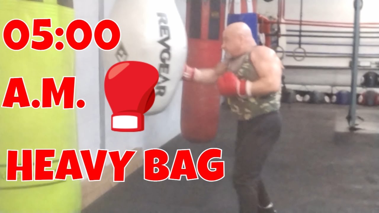 An Hour''s Heavy Bag Work At 0500 AM - YouTube