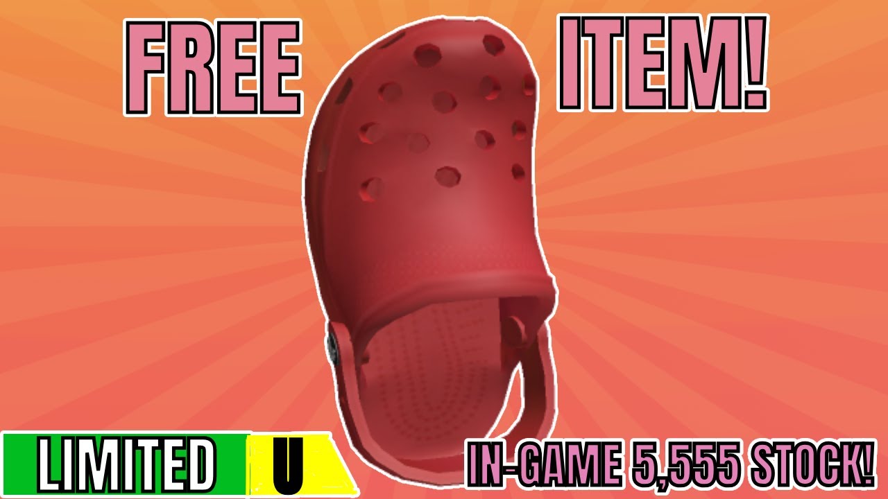 [FREE IN-GAME LIMITED] HOW TO GET THE CROC ON YOUR HEAD - RED IN CROCS ...