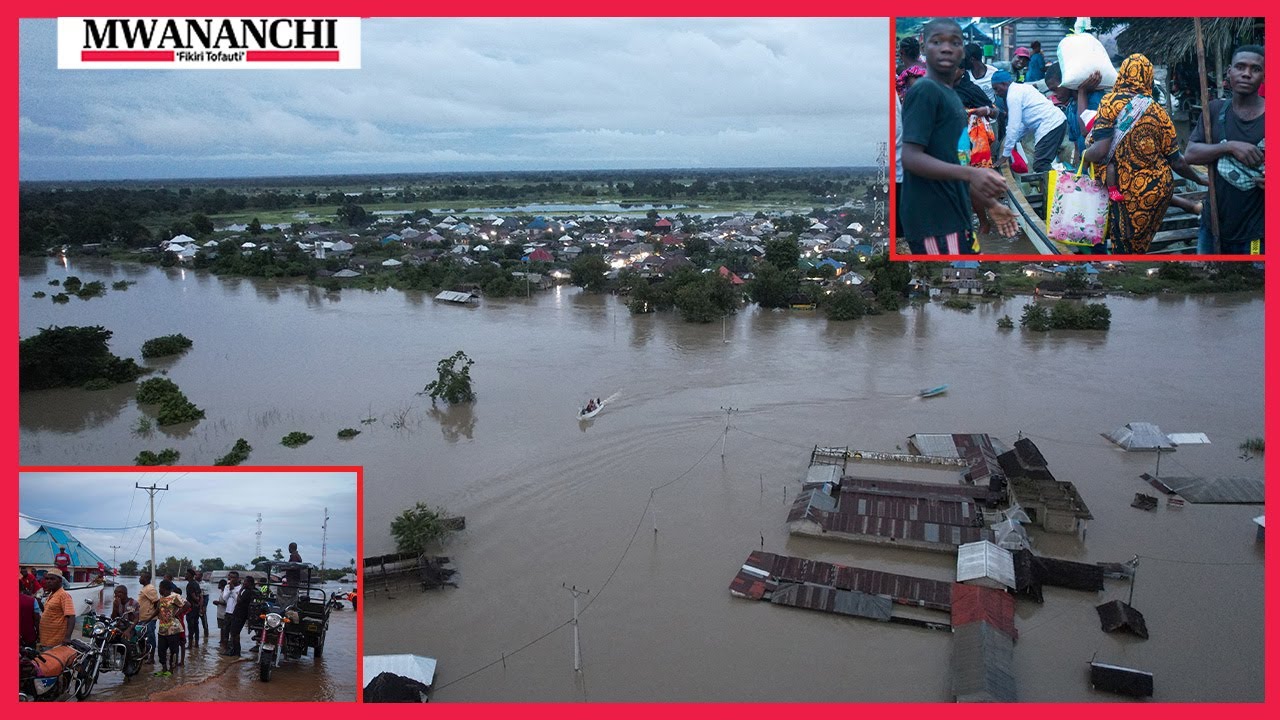 Hali ni tete mafuriko Rufiji, mamia kufikia makazi yao kwa ‘Boti’ - YouTube