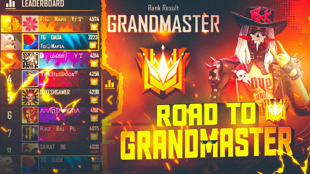 Gold To GrandMaster Rank Push In Solo || 19 Hours - Garena Free Fire ...