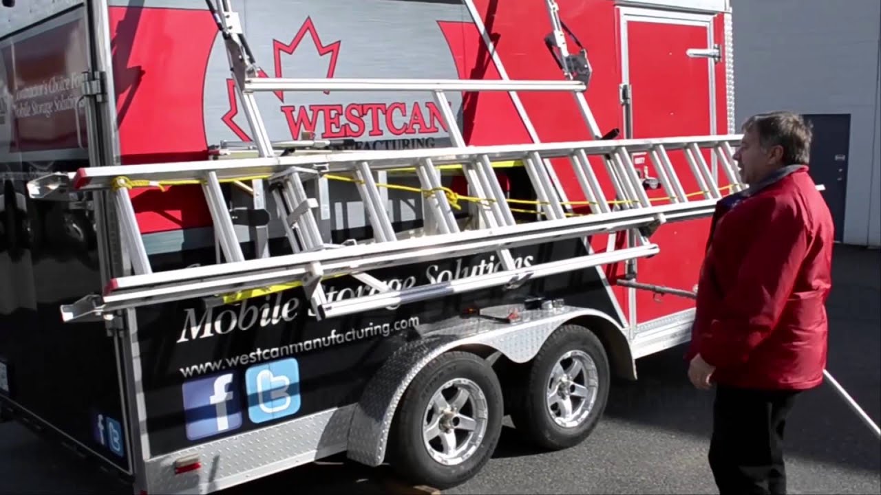 Westcan Manufacturing / Techno-Fab Double Drop Ladder Rack. - YouTube