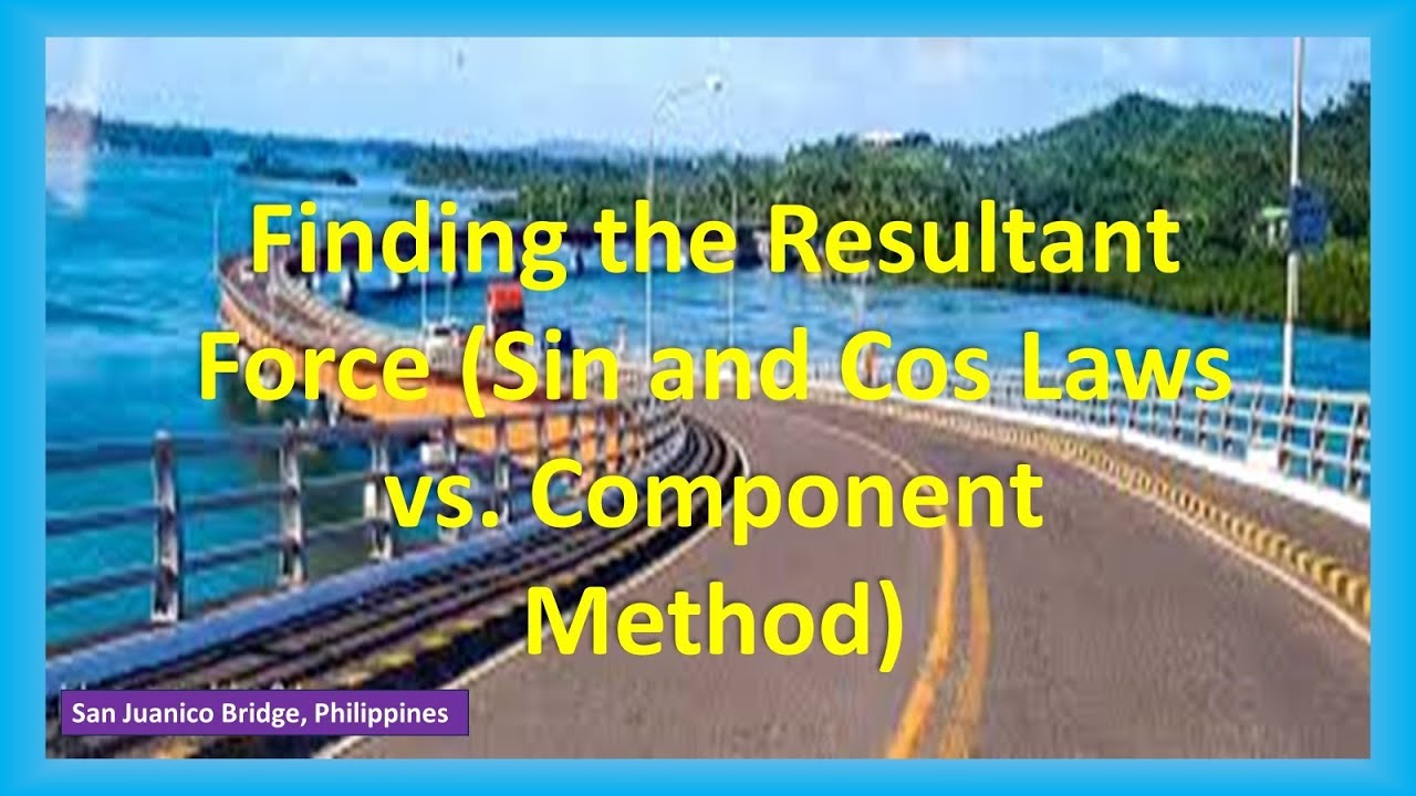 Finding the Resultant Force (Sine and Cosine Laws vs. Component Method ...