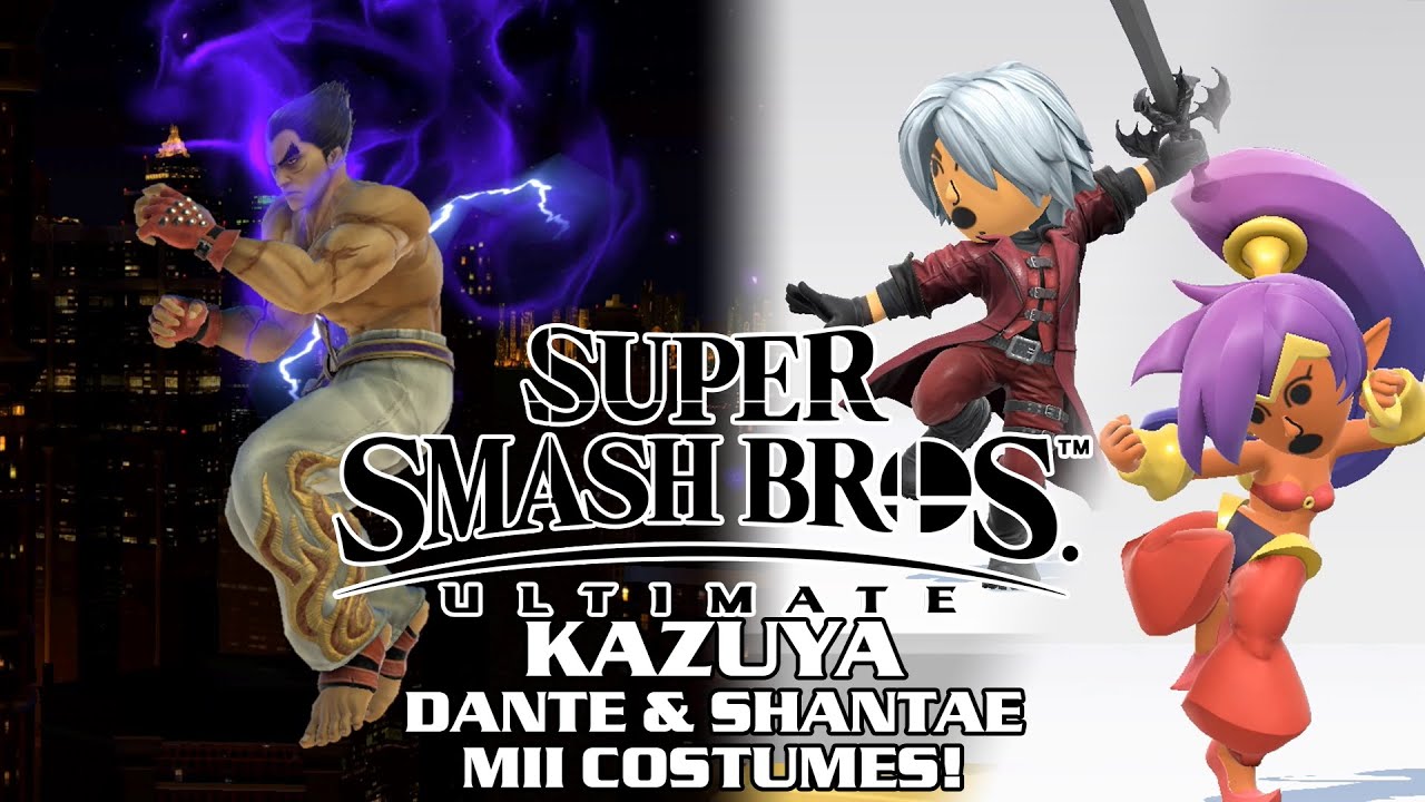 Kazuya Mishima! | Classic Mode + Dante & Shantae Mii Costumes | Smash ...