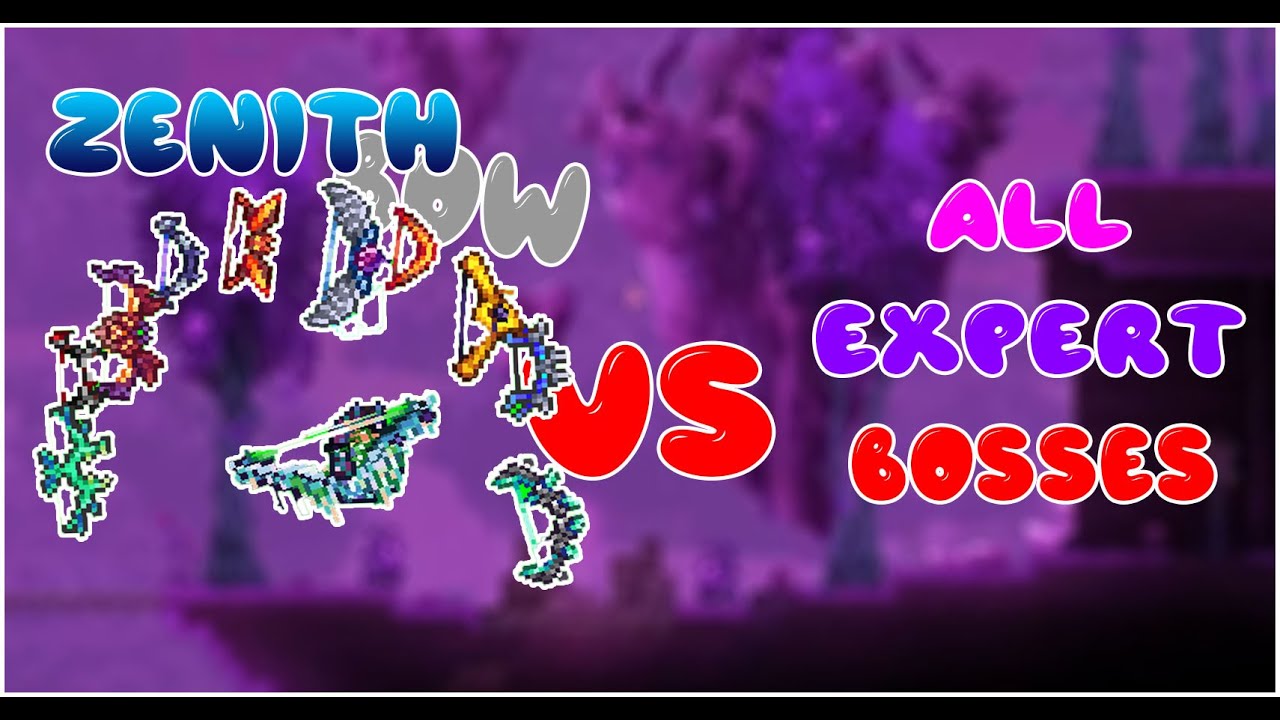 Zenith Bow vs Expert Boss Rush (Calamity, Thorium, Zenith, Level+)(No ...