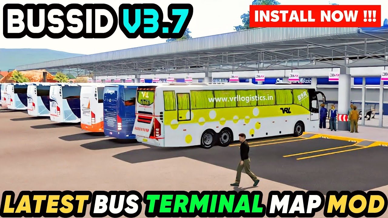 LATEST BUS TERMINAL MAP MOD For Bus Simulator Indonesia || Bussid V3.7. ...