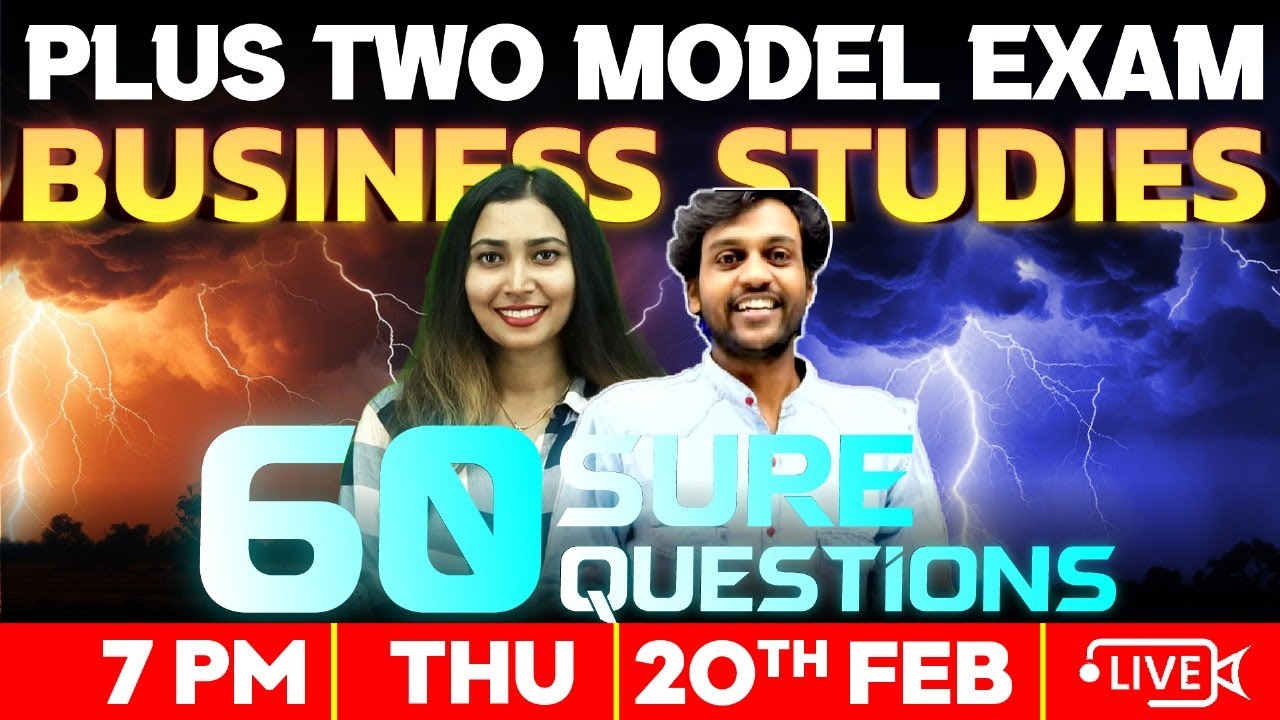 Plus Two Business Studies Model Exam | 60 Sure Questions | Exam Winner ...