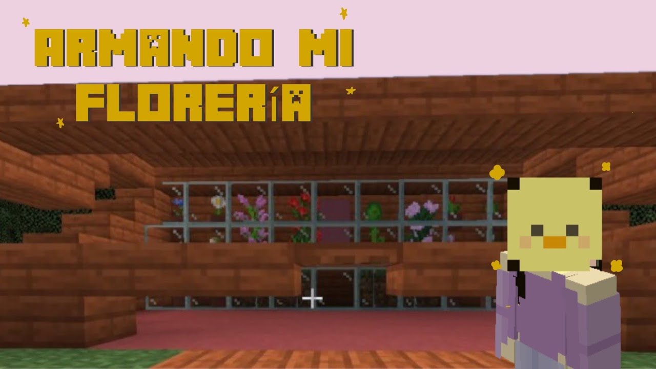 Creando mi florería en minecraft - YouTube