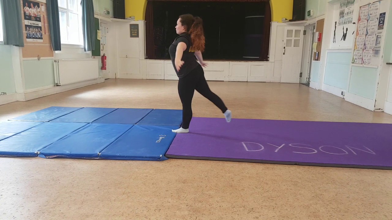 Living room gymnastics - Key step one - Floor routine - YouTube