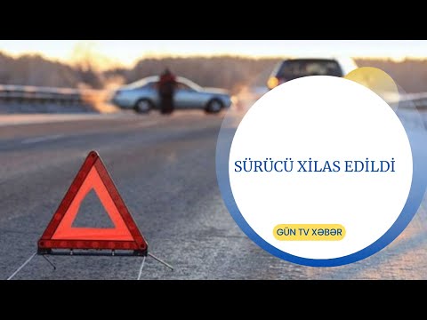 SÜRÜCÜ XİLAS EDİLDİ
