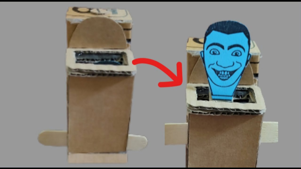 How to Make a Skibidi toilet out of cardboard , Ha Thi Thin - YouTube
