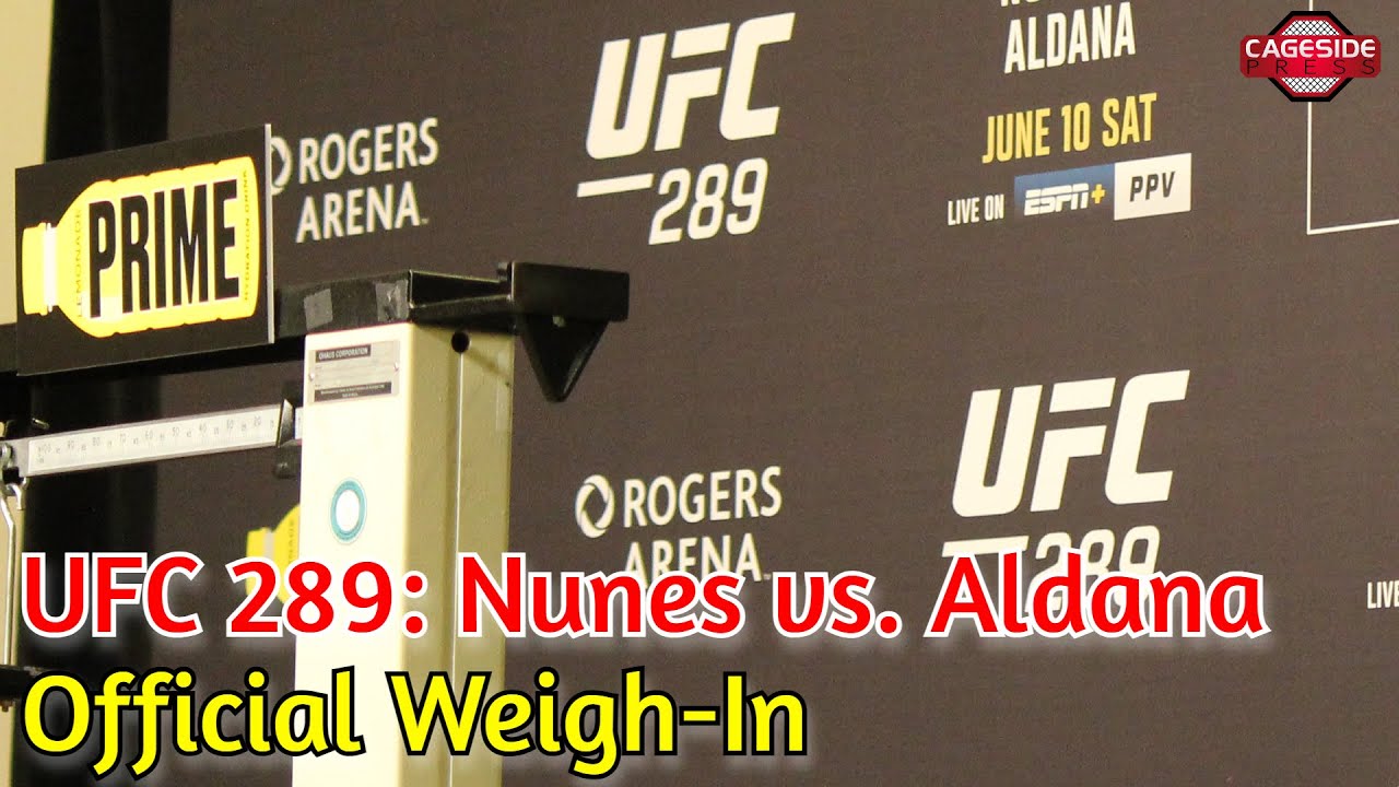 UFC 289 Official Weigh In - YouTube