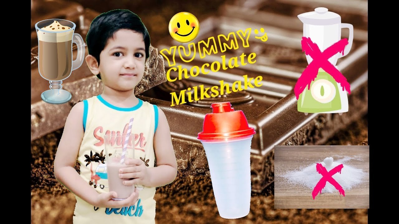 Ahil fun with Tupperware Quick Shake and makes Healthy Chocolate ...