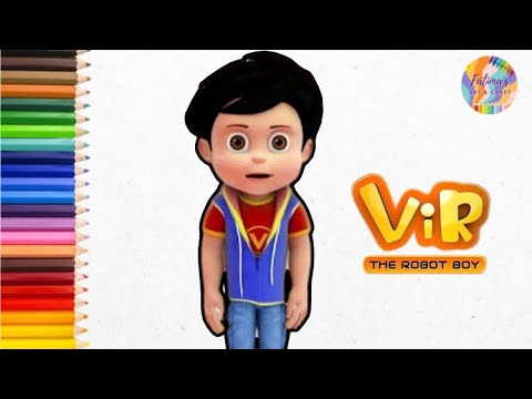 How to Draw VIR THE ROBOT BOY | Vir | Indian Cartoon | Fatima's Art and ...