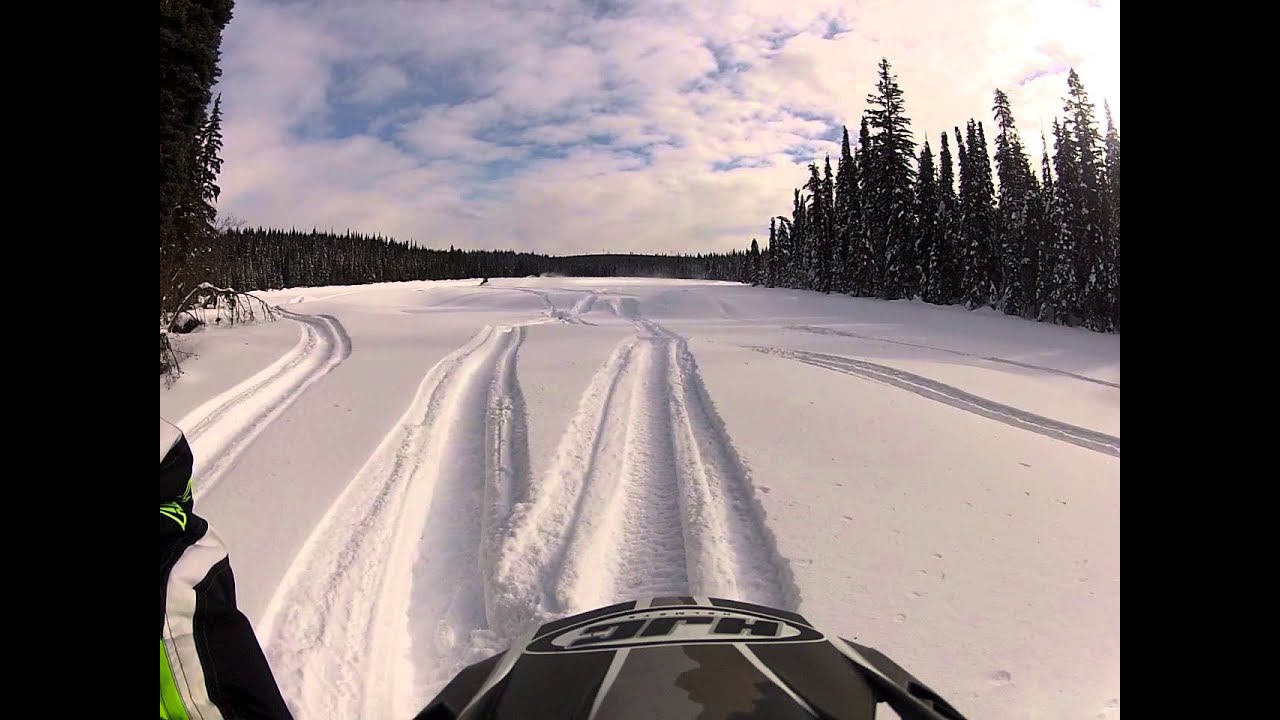 Snowmobiling Summit Lake Power Lines Prince George, Feb 2014. - YouTube