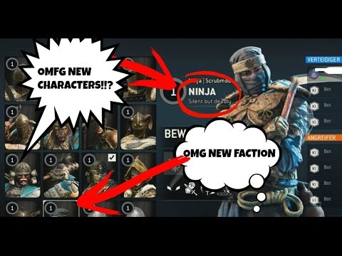 LEAKED CHARACTERS!!!NEW FACTION!!!FOR HONOR, THE NINJA AND THE ...