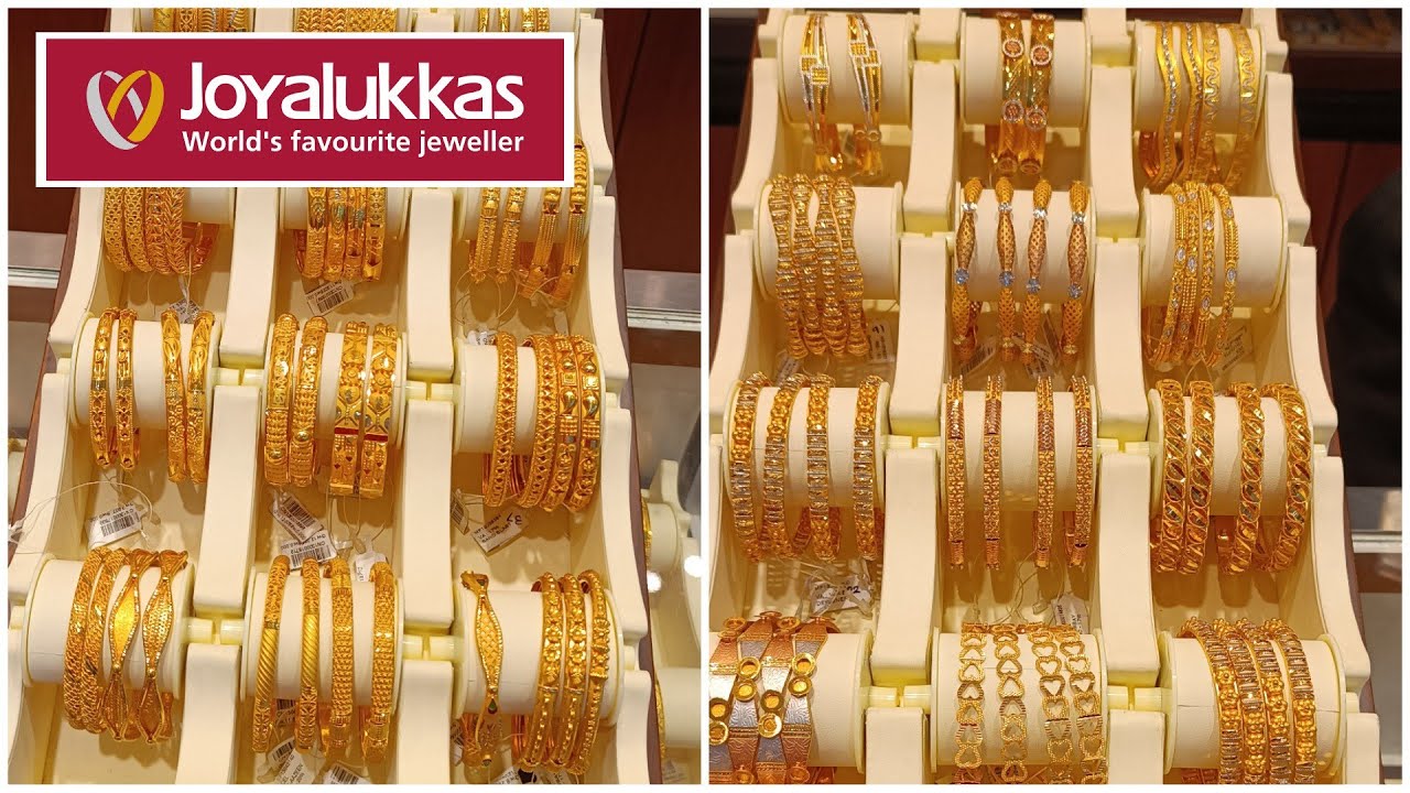 Joyalukkas Gold Bangle Collections | Fancy Bangle | Wedding Bangle ...