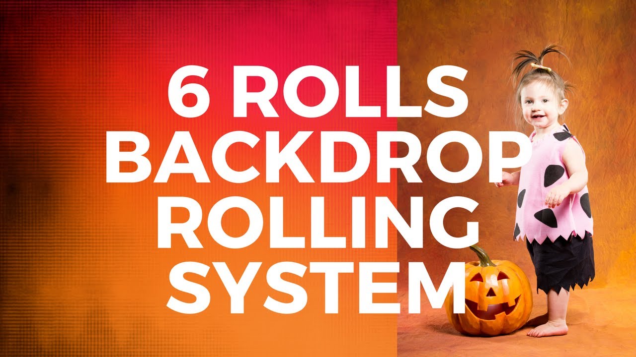 Super EASY DIY 6 Rolls Backdrop Rolling System Hot-to Step by Step ...