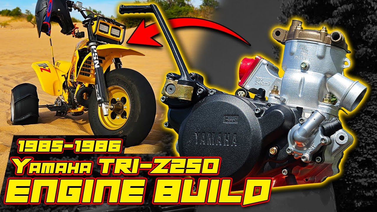 How to Build a Yamaha TRI-Z 250 Engine | 1985 - 1986 Full Build Step by ...