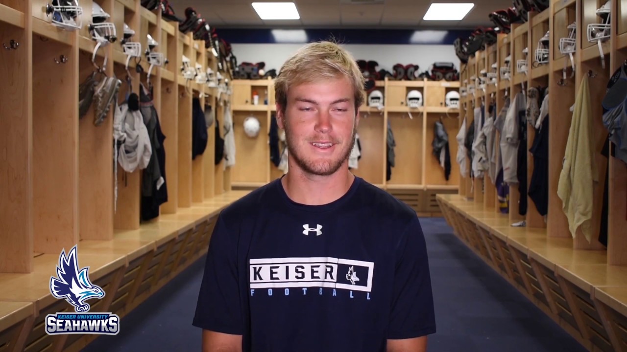 Keiser Seahawks Football Player Spotlight: Eli Matthews - YouTube