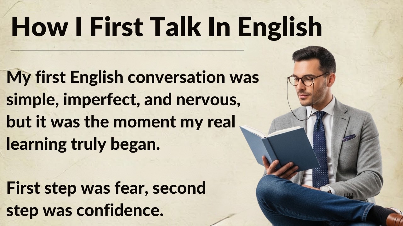 How I First Talk In English || Graded Reader || Improve Your English ...