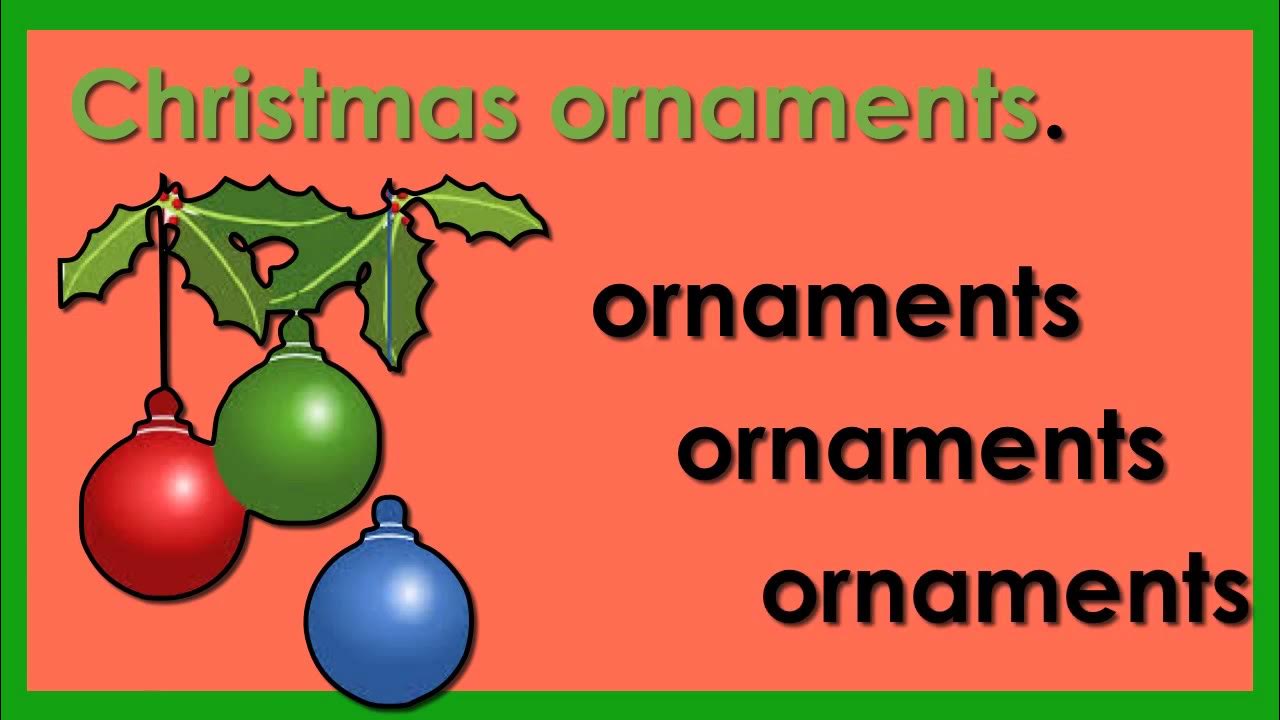 Learn Christmas Vocabulary, Plural Nouns. Easy English Vocabulary ...