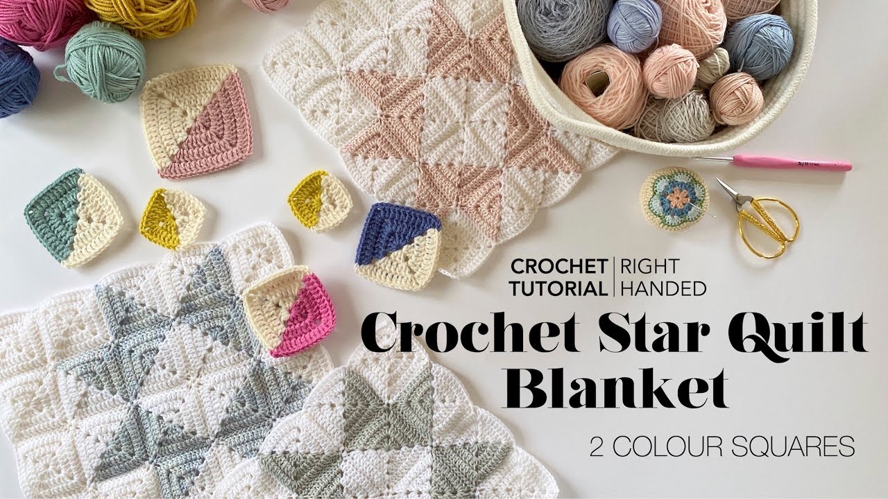 Tutorial | 2 Colour Solid Granny Square - YouTube