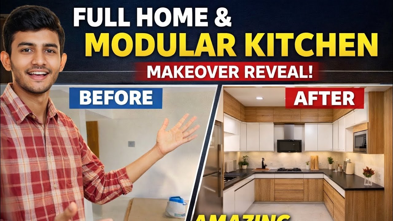 Full Home Interior & Modular Kitchen Work Started | Before & After ...