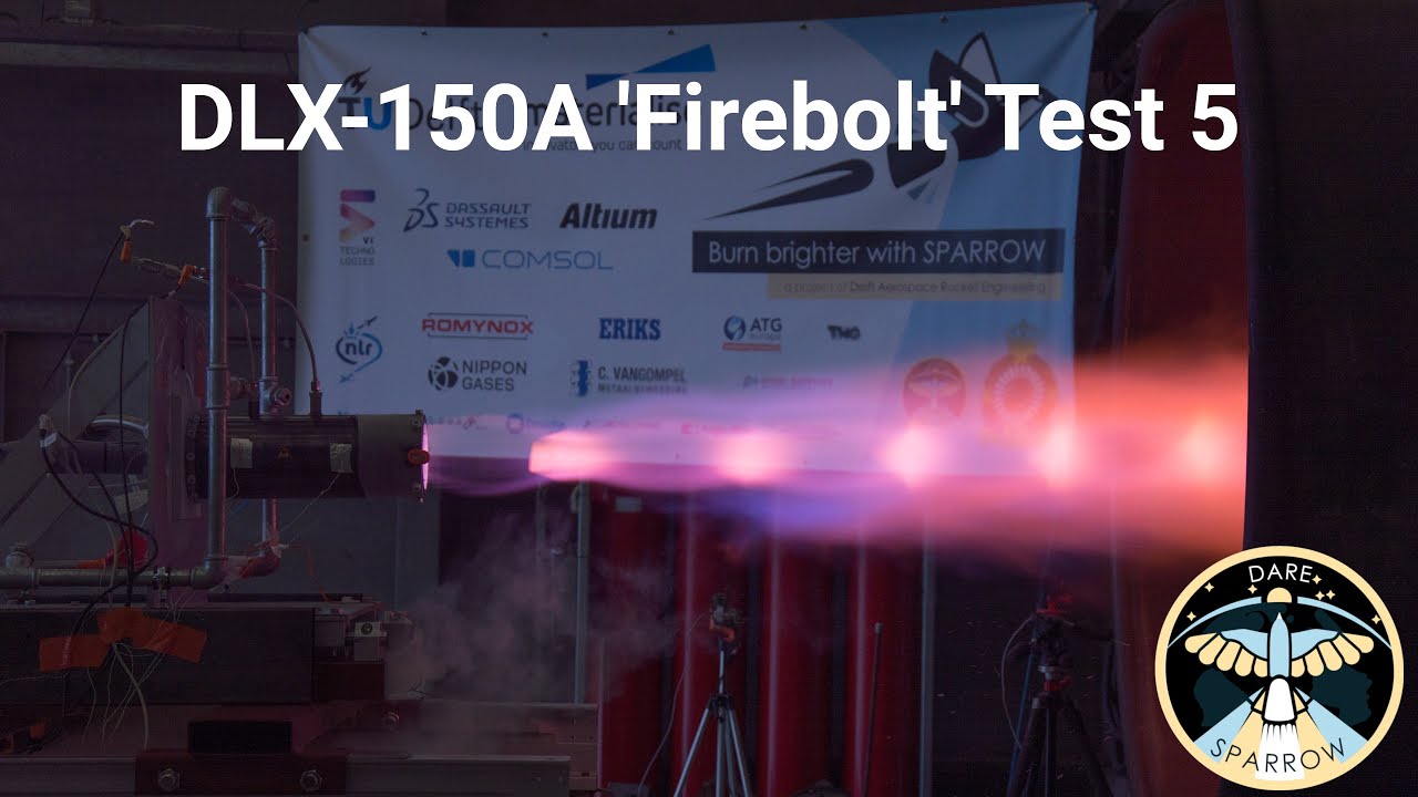 Project Sparrow | DLX-150A 'Firebolt' Liquid Rocket Engine Test 5 - YouTube