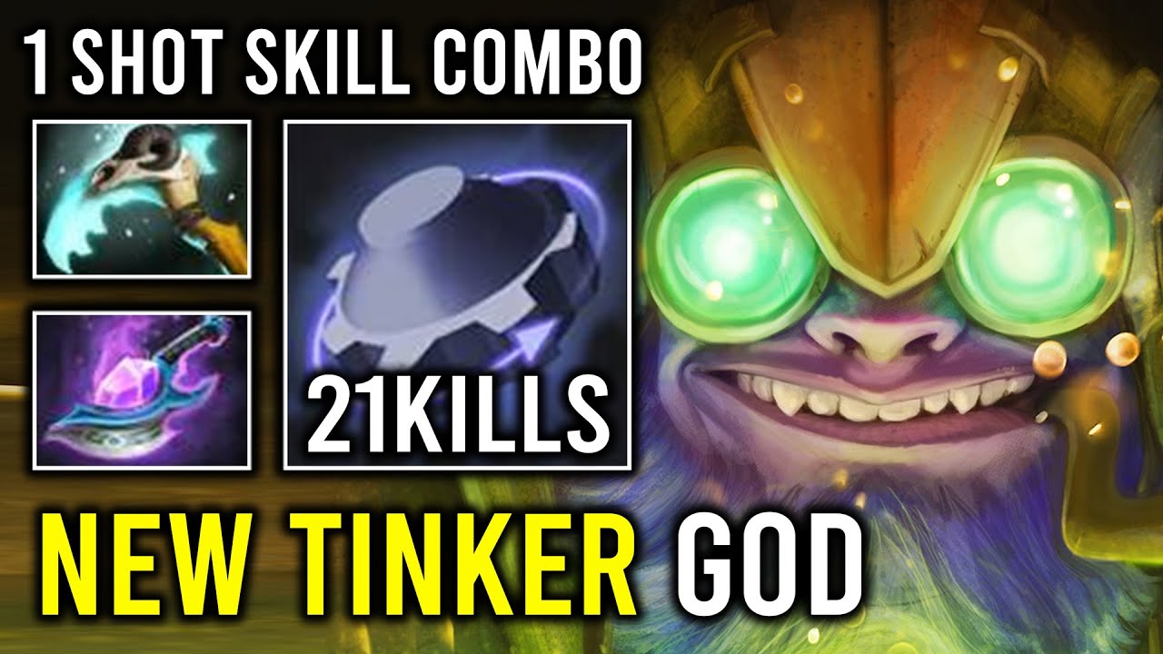 NEW TINKER GOD 1 Shot Skill Combo Fastest Hand Arcane Blink Instant ...