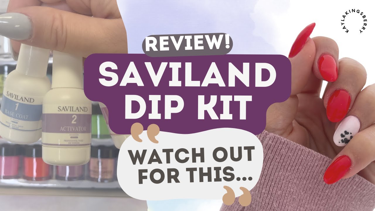 Saviland Dip Powder Kit Review | Let's Try this Dip Nail Kit from ...