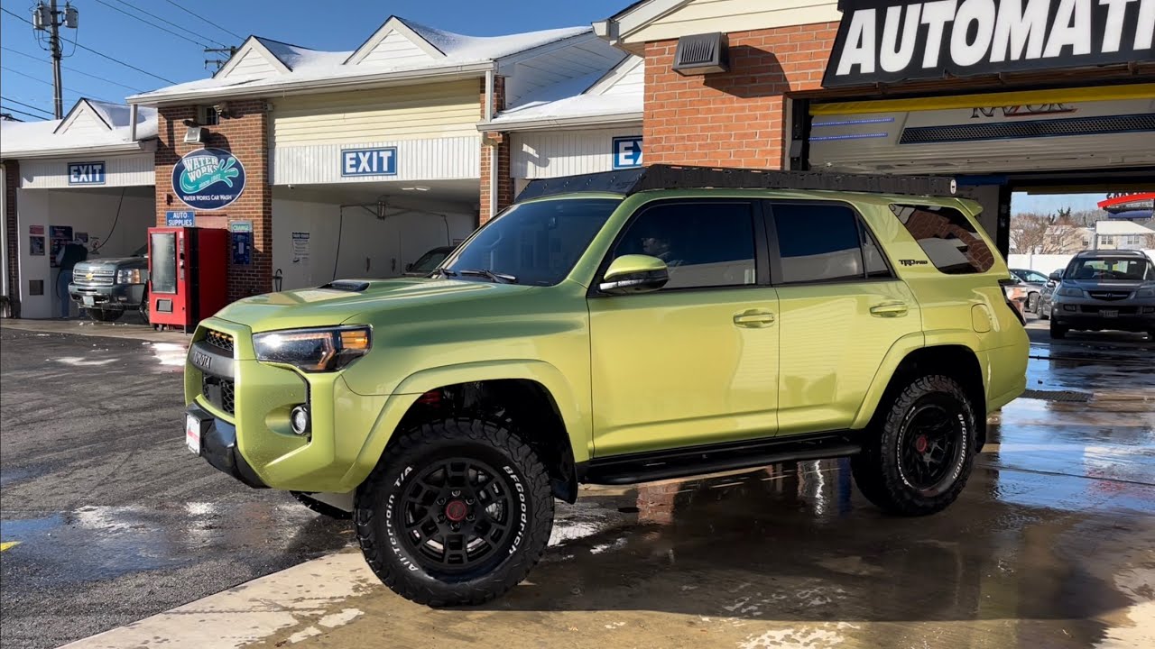 Dirty LIME RUSH Toyota 4Runner TRD Pro gets a Touchless Wash! - YouTube