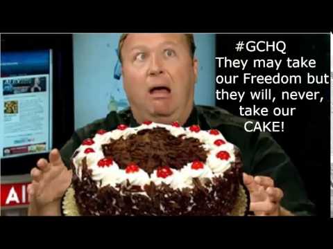 Alex Jones InfoWars At #GCHQ #Cake