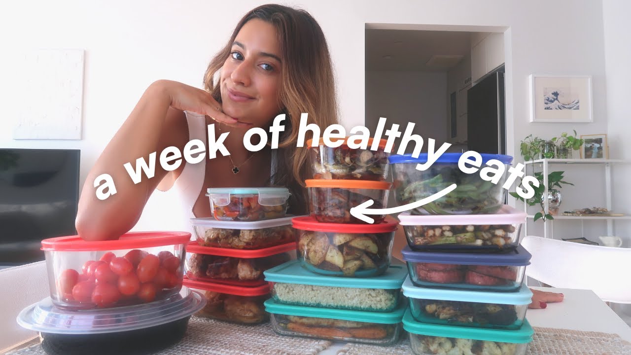 HEALTHY MEAL PREP TUTORIAL | a week of healthy eats to set yourself up for success - YouTube