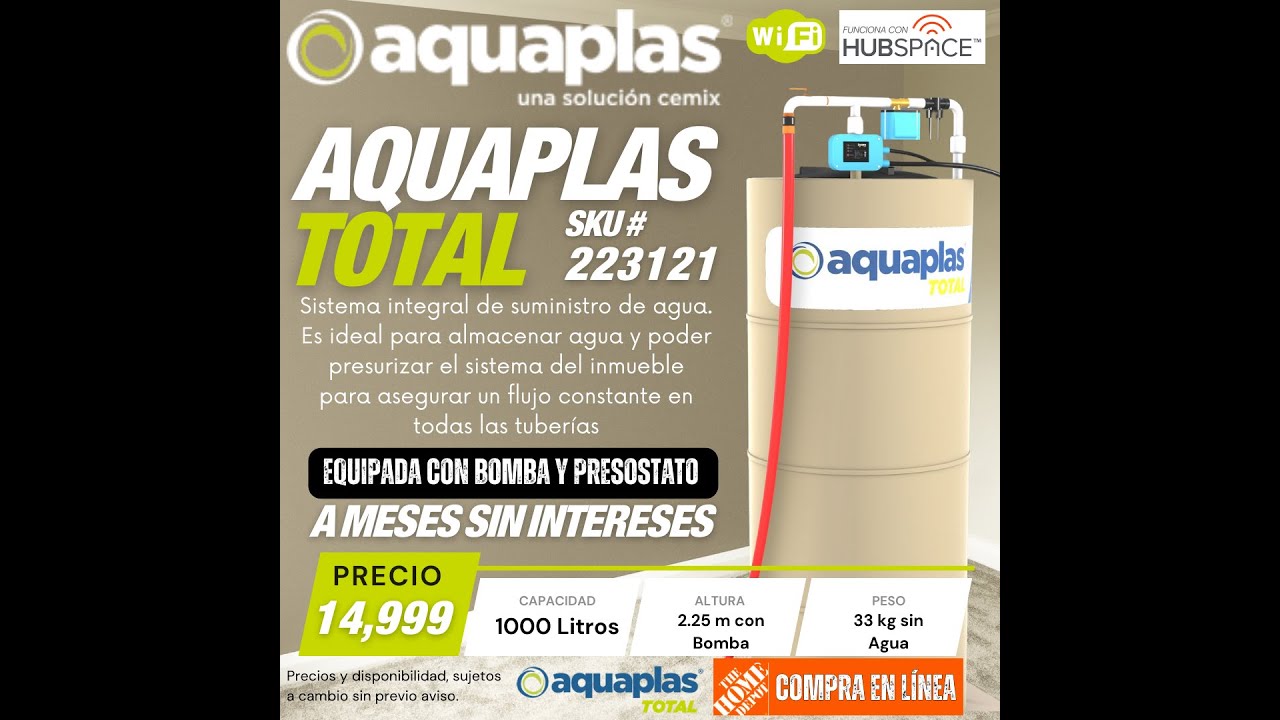 AQUAPLAS TOTAL CISTERNA DE 1000 LITROS DE VENTA EN #PUEBLA Y #TLAXCALA ...