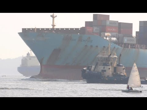 MAERSK MEMPHIS SHIPSPOTTING SANTOS PORT SEPTEMBER 2020 #54 - YouTube