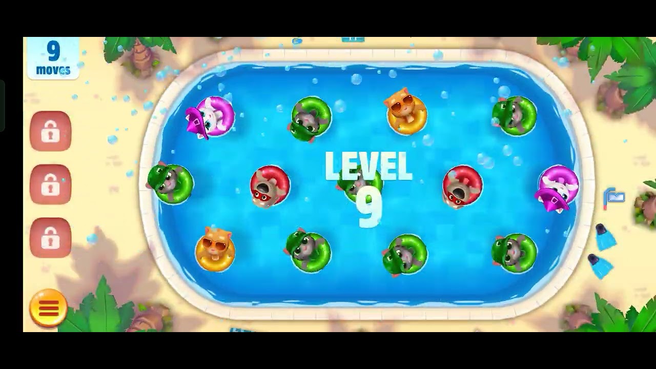 Talking Tom Pool (2017) Gameplay, Level 1 - 20, By Outfit7 - YouTube