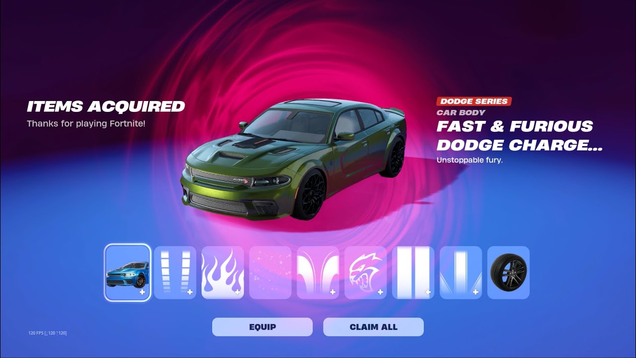 Buying the Dodge Charger SRT Hellcat Bundle in Fortnite! - YouTube