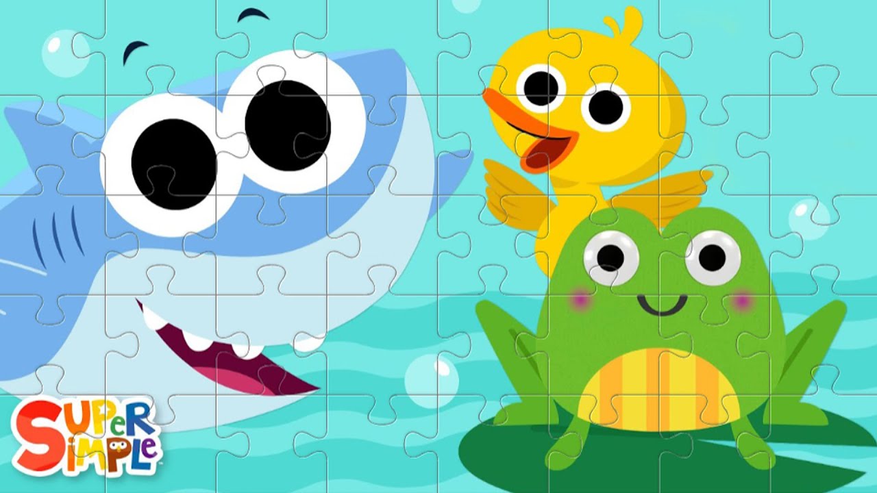 🦆Ducks, Fish, Frogs, Sharks - Super Simple Puzzle - YouTube