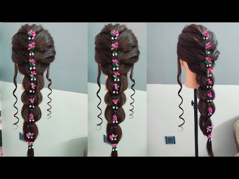 Beautiful braid hairstyles || Braid hairstyles for mehndi function ...