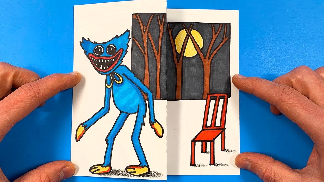 HUGGY WUGGY ARTS & PAPER CRAFTS for FANS Siren Head Folding Surprise ...