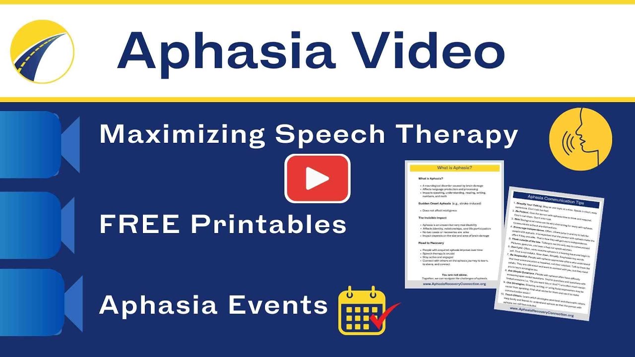 Maximizing Your Speech Therapy for Aphasia Recovery #18 5424 - YouTube