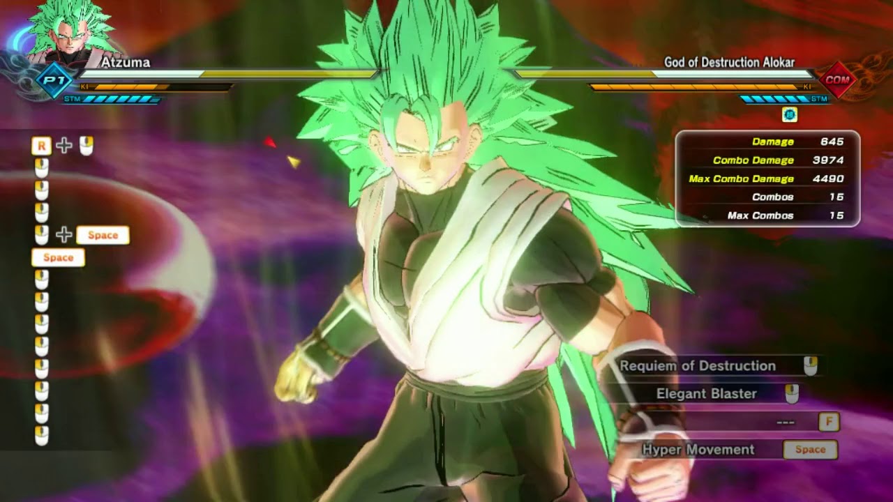 Dragon Ball Xenoverse 2 Atzuma Character showcase - YouTube