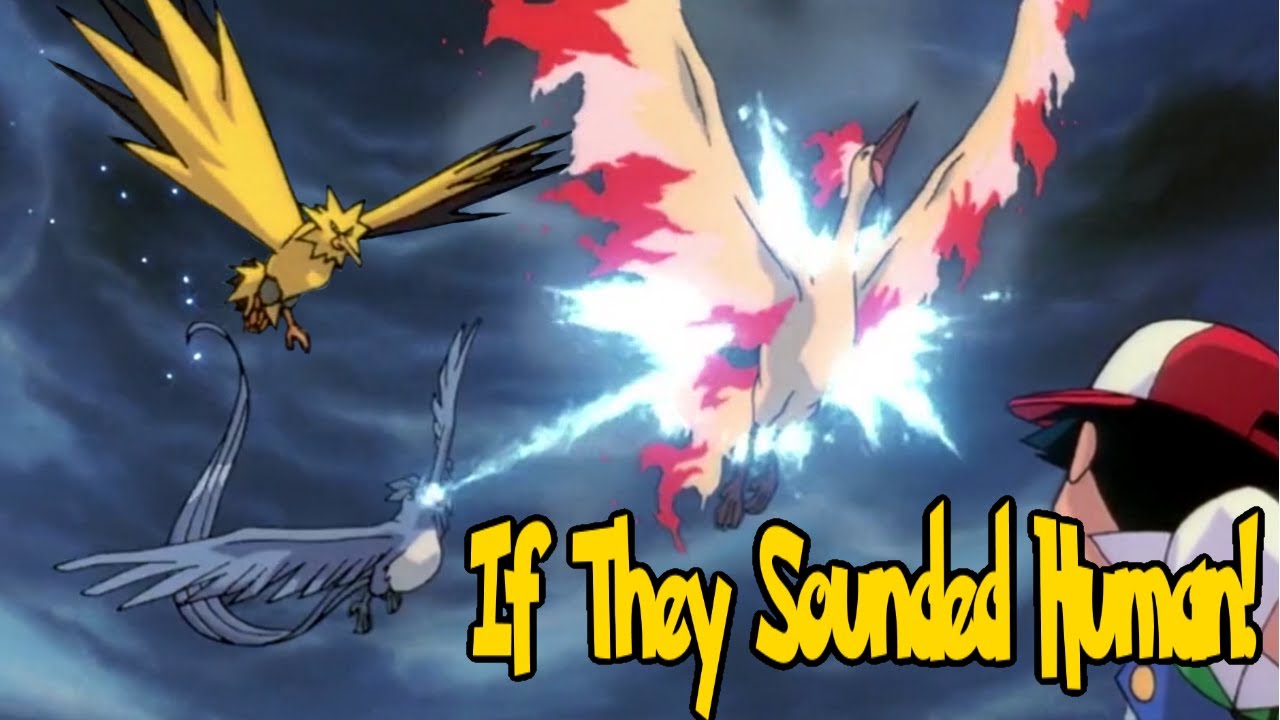 IF POKÉMON TALKED: The Legendary Birds Fight! - YouTube