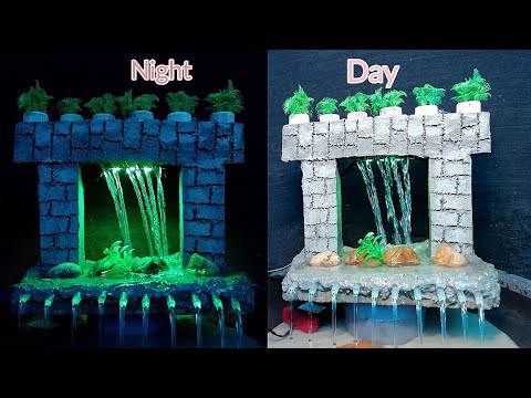 AMAZING WATER FOUNTAIN WITH LED LIGHTS | HOW TO MAKE HOMEMADE WATER ...