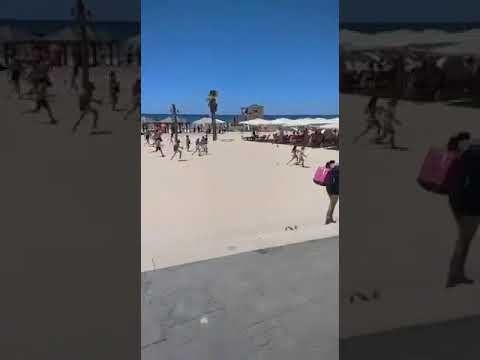 Gazze'den Bomba Yağınca İsraillilerin kaçış görüntüleri #gazze #filistin #kacis #israil