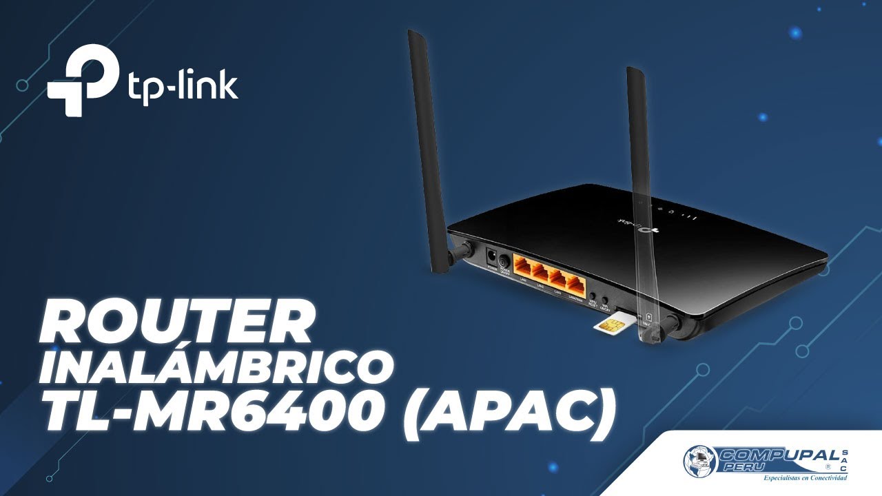 Presentamos el router inalámbrico TL-MR6400 (APAC) de #TpLink 🙌 - YouTube