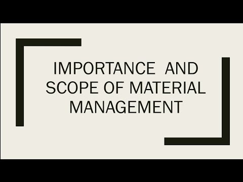 @dearmitroo MANAGEMENT AND SCOPE OF MATERIAL MANAGEMENT, TYBCOM SEM-6 ...