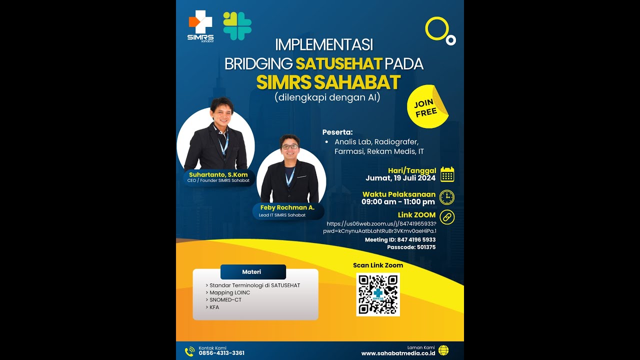 Implementasi Bridging Satusehat pada SIMRS Sahabat - YouTube