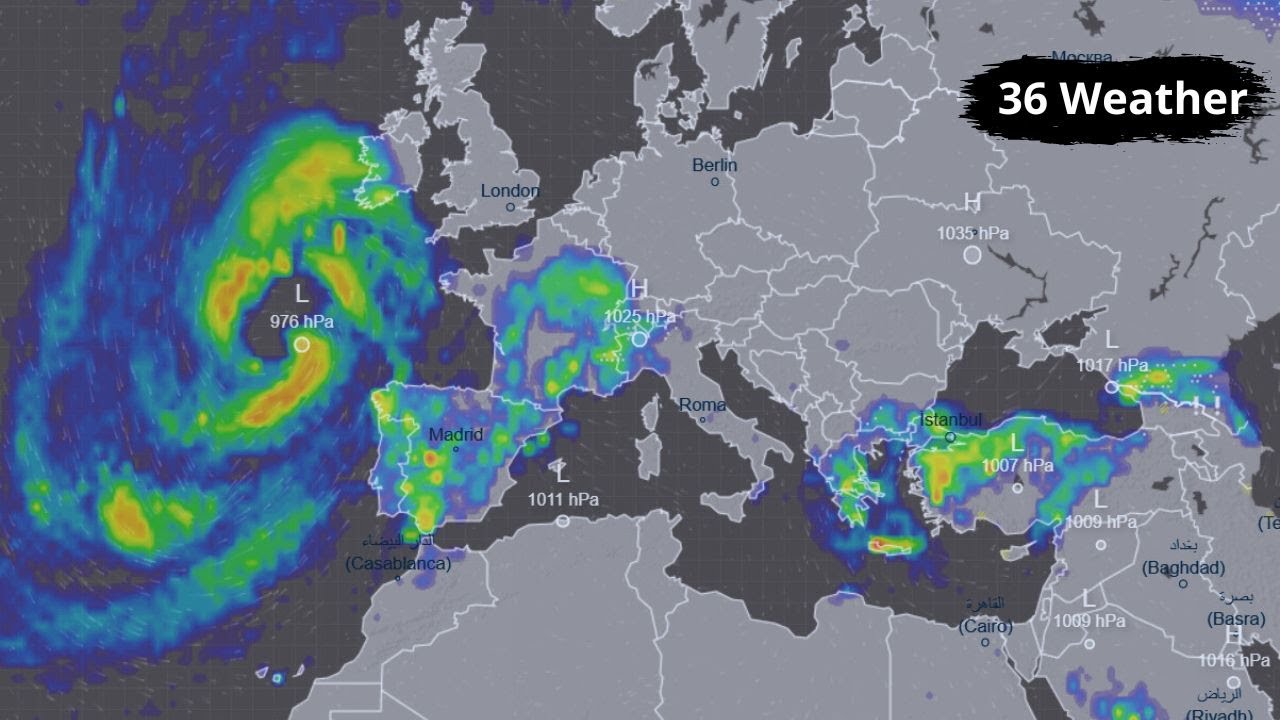 Europe Weather | March 22 , 2025 - ECMWF Model , Precipitation ( Rain ...